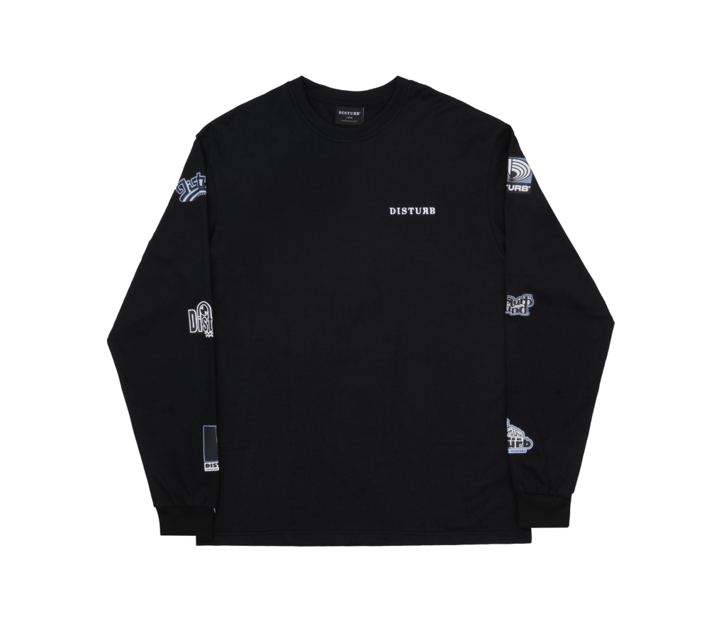 Record Labels Long Sleeve In Black Disturb Epic Apparel Record Labels Long Sleeve In Black Disturb Epic Apparel
